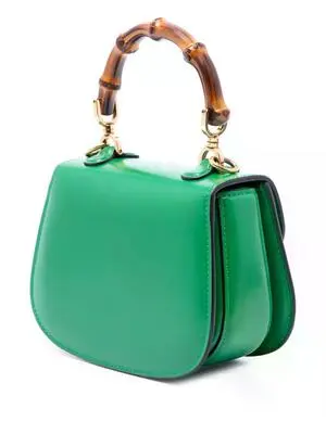 Gucci 1947 Bamboo Top Handle Bag Satchel - Green