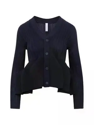 CFCL Pottery Ribbed-knit Cardigan - Blue