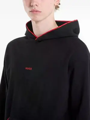 Hugo Logo-print Pouch-pocket Hoodie