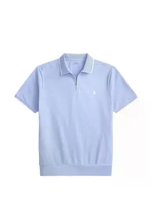 Polo Ralph Lauren Zip-neck Logo-embroidered Polo Shirt