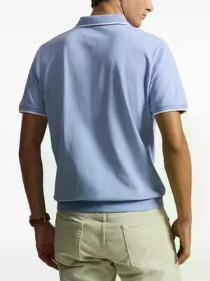 Polo Ralph Lauren Zip-neck Logo-embroidered Polo Shirt