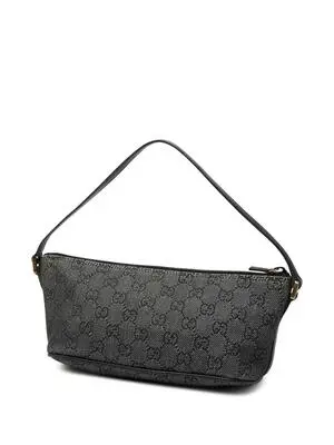 Gucci Gg Denim Shoulder Bag - Grey