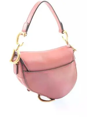 Dior 2000-2026 Mini Calfskin Saddle Bag Satchel - Red