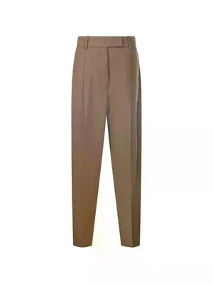 RÓHE Daria Pleated Trousers - Neutrals