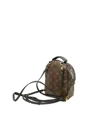 LOUIS VUITTON 2016 Monogram World Tour Mini Palm Springs Backpack - Brown
