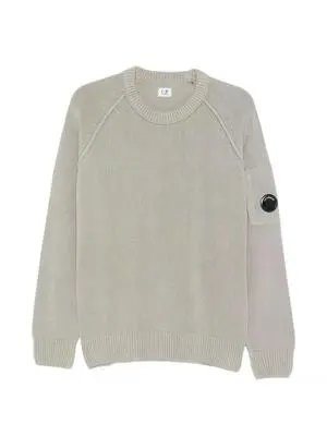 C.P. COMPANY Lens Detail Crew Neck Sweater
