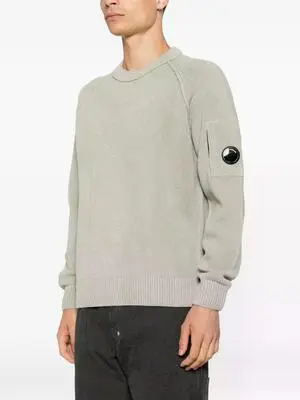 C.P. COMPANY Lens Detail Crew Neck Sweater