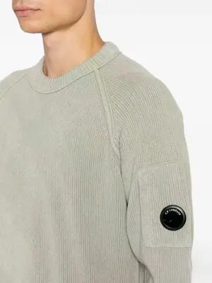 C.P. COMPANY Lens Detail Crew Neck Sweater