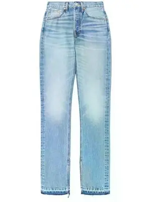 RE/DONE High-rise Light Wash Jeans - Blue
