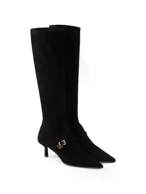 Prada Stretch Suede Boots