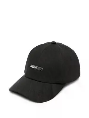 Jacquemus Logo-plaque Baseball Cap - Black