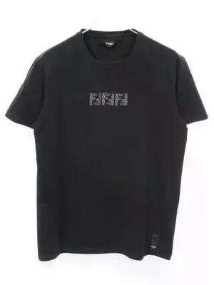 Fendi 2000s Ff Labyrinth Embroidery Short-sleeve T-shirt - Black