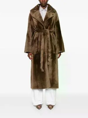 ARMA Belted Shearling Coat