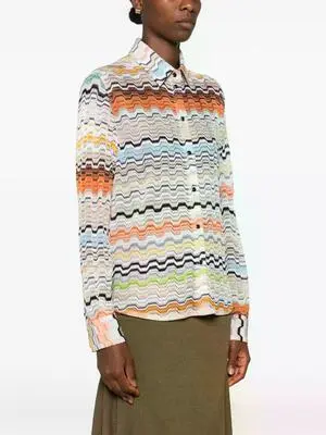 Missoni Zigzag Knit Button-fastening Shirt