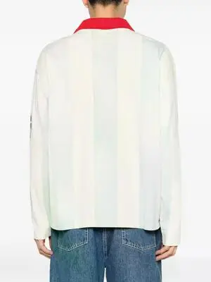 FOUND Striped Graphic Print T-shirt - Neutrals