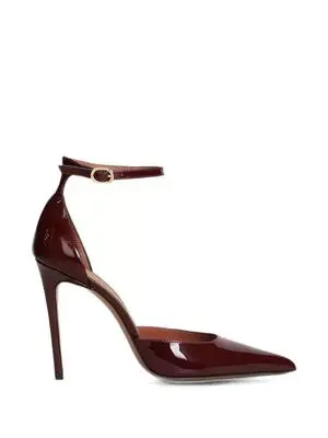 CASTAGNA Caryn Pointed-toe Ankle-strap Pumps - Red