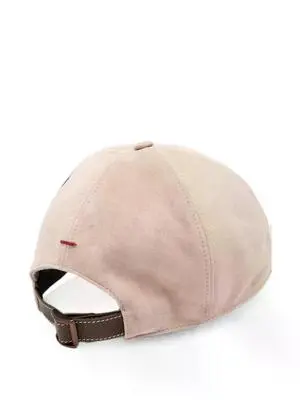 Brunello Cucinelli Logo-embroidered Suede Baseball Cap