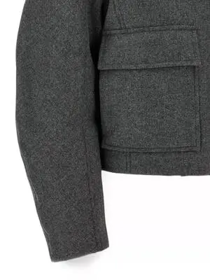 Brunello Cucinelli Shearling-collar Cropped Jacket