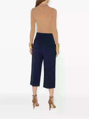 Elisabetta Franchi Knit Bodysuit With Polo Collar And Embroidered Details - Neutrals