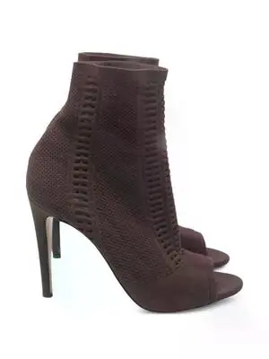 GIANVITO ROSSI Vires Stretch-knit Ankle Boots - Brown