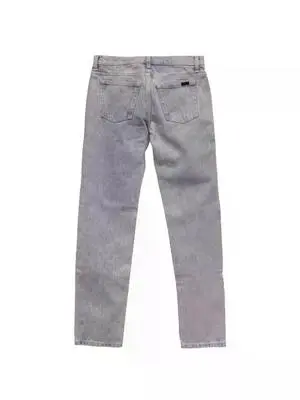 Saint Laurent Cropped Straight Leg Jeans