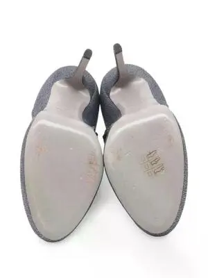 SERGIO ROSSI Shagreen-effect Ankle Boots