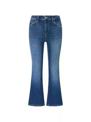 Liu Jo Bootcut Jeans With Rhinestones - Blue