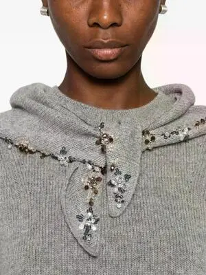 Prada Crystal-embellished Cashmere Sweater