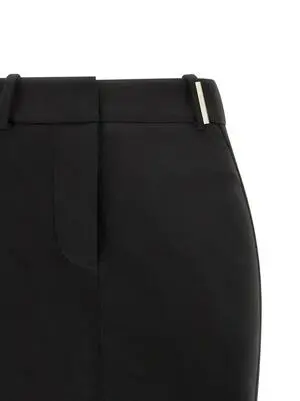 Attico Embroidered Logo Mini Skirt