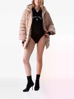 Liu Jo Knit Bodysuit With Hood - Black
