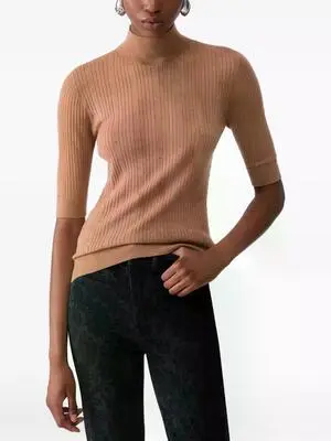 Liu Jo Wool Top With Rhinestones
