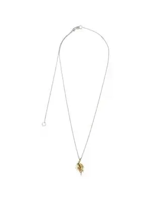 JIL SANDER Leaf-pendant Necklace - Silver