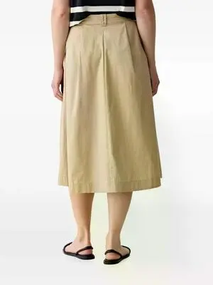 Gant Pleated A-line Midi Skirt