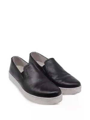 Prada Leather Sport Slip-on Sneakers