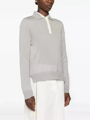 Moncler Long-sleeve Polo Top
