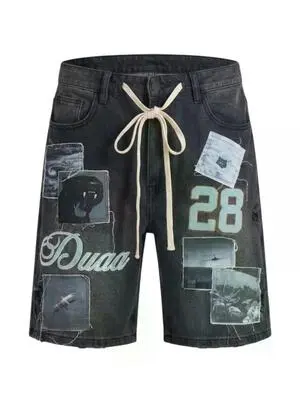 DUAA Patch-detail Drawstring-waist Shorts