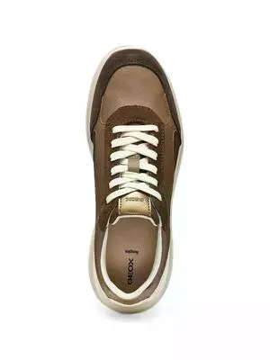 Geox Panelled Leather Sneakers