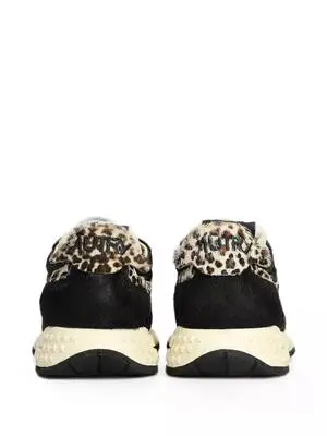 AUTRY Reelwind Low Leopard-print Panelled Sneakers