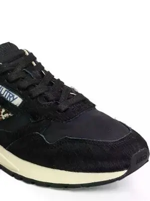 AUTRY Reelwind Low Leopard-print Panelled Sneakers