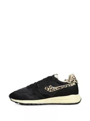 AUTRY Reelwind Low Leopard-print Panelled Sneakers
