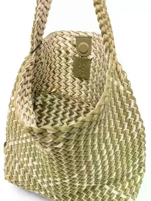 NAGHEDI Medium Nomad Double-weave Bucket Bag