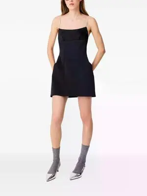 Maje Crystal-embellished Backless Mini Dress