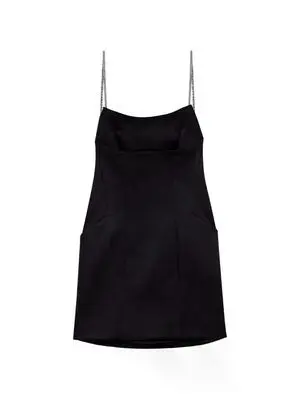 Maje Crystal-embellished Backless Mini Dress - Black