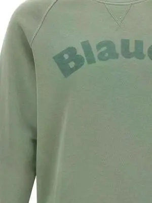 BLAUER. Logo Print Raglan Sleeve Sweater