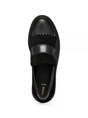 Geox Fringed Panelled Loafers