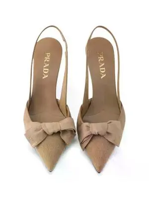 Prada Fabric Slingback Pumps