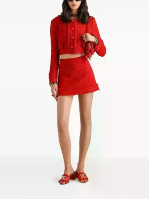 Dolce & Gabbana Short Tweed Jacket - Red