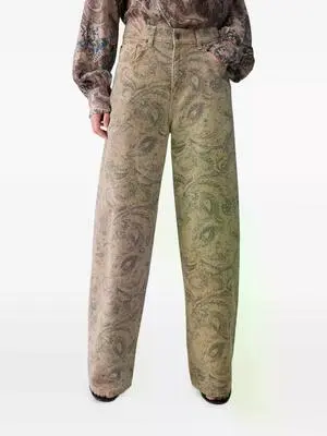 Liu Jo Boyfriend Trousers With Glitter Print