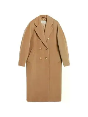Max Mara 101801 Icon Double-breasted Coat - Neutrals