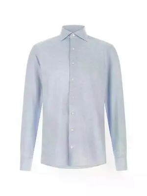 BORRIELLO NAPOLI Melange-effect Shirt - Blue